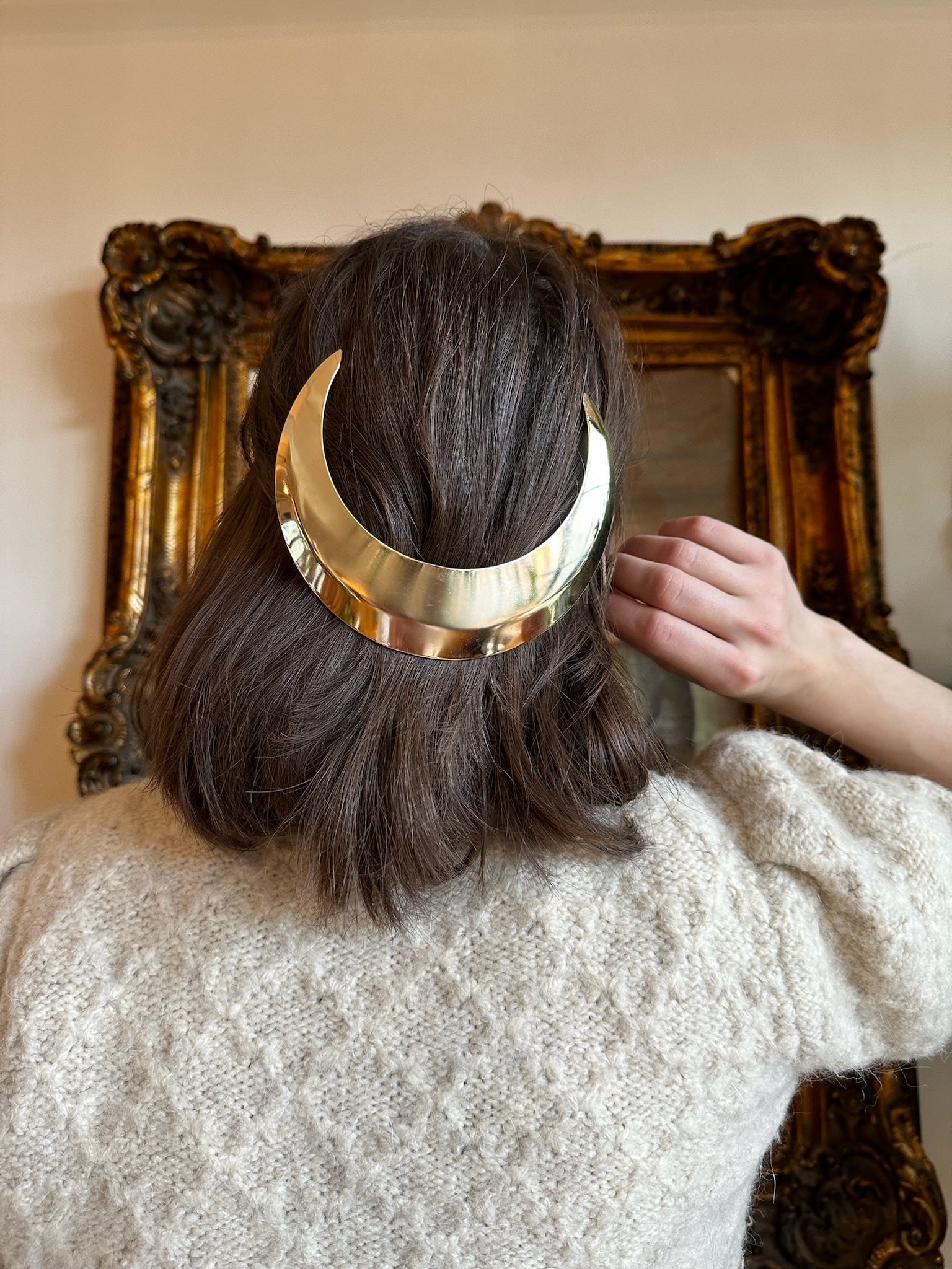 CRESCENT MOON BARRETTE – Epona Valley